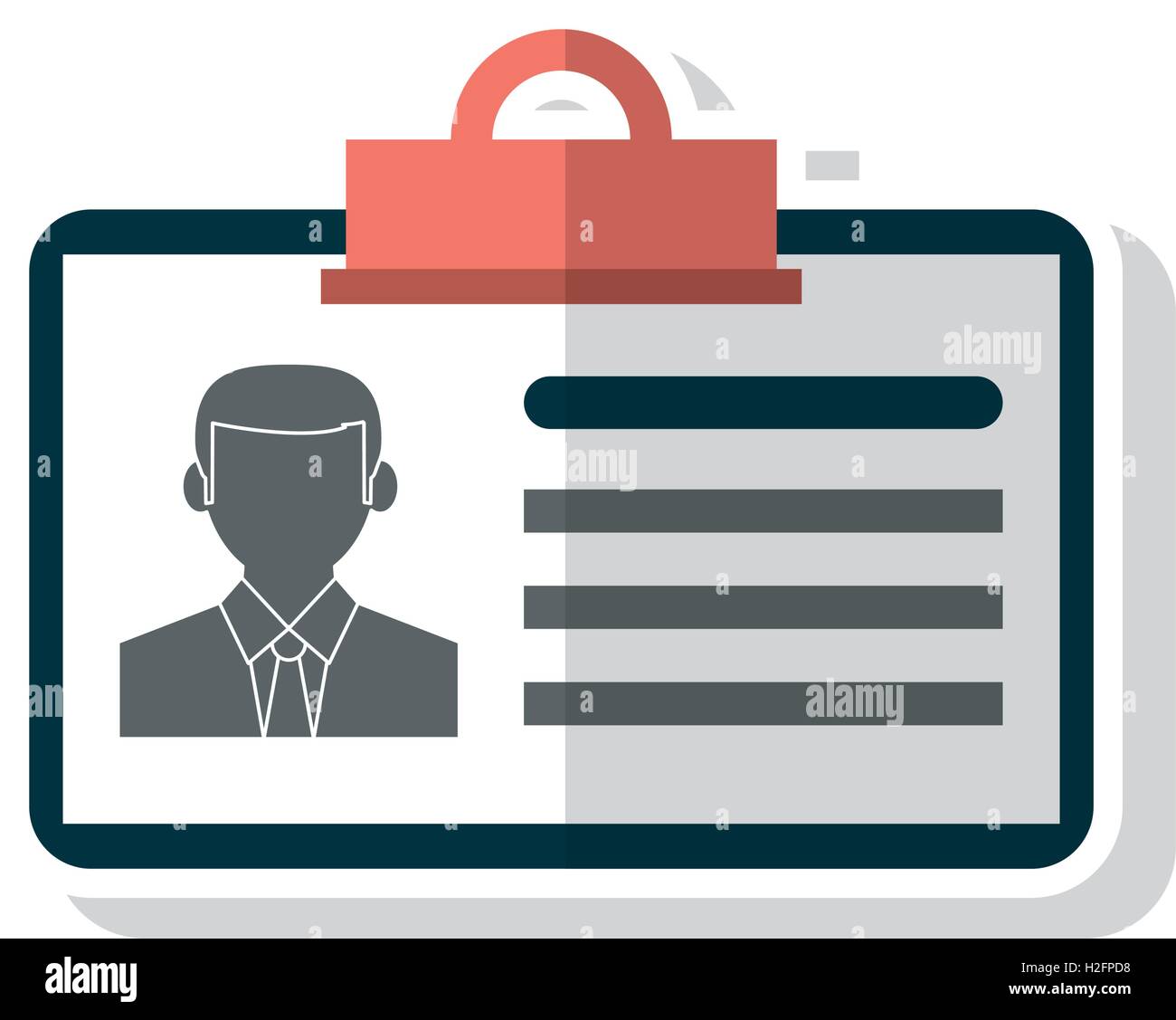 Isolated id card with photo design Stock Vector Image & Art - Alamy
