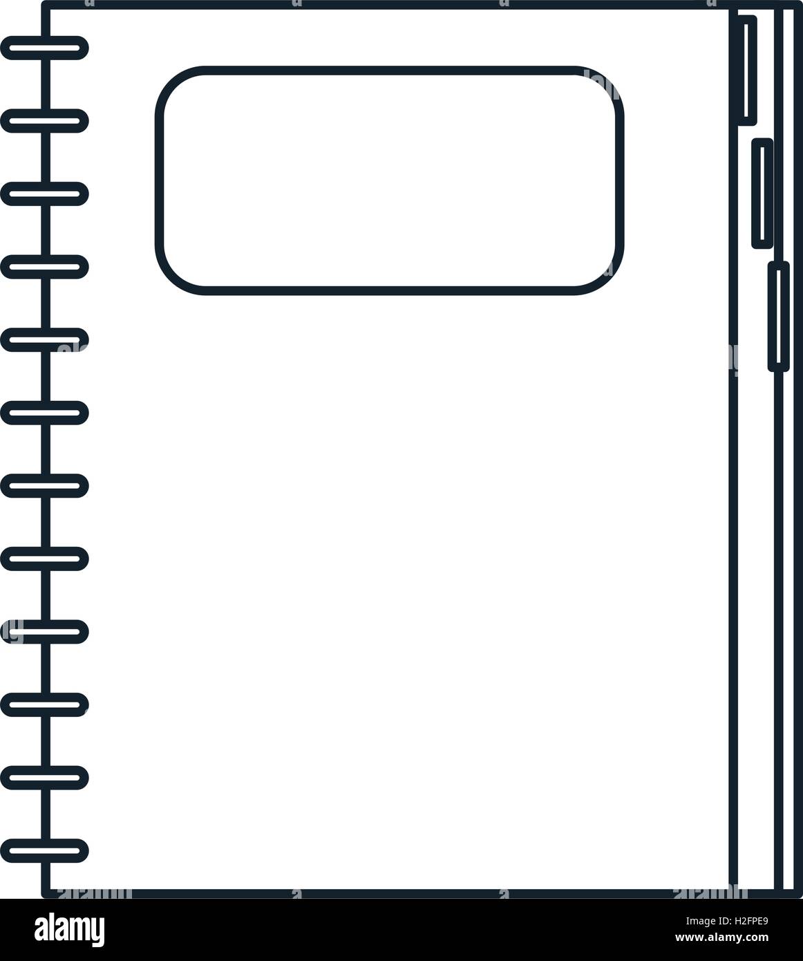 Isolated Notebook with label design Stock Vector Image & Art - Alamy