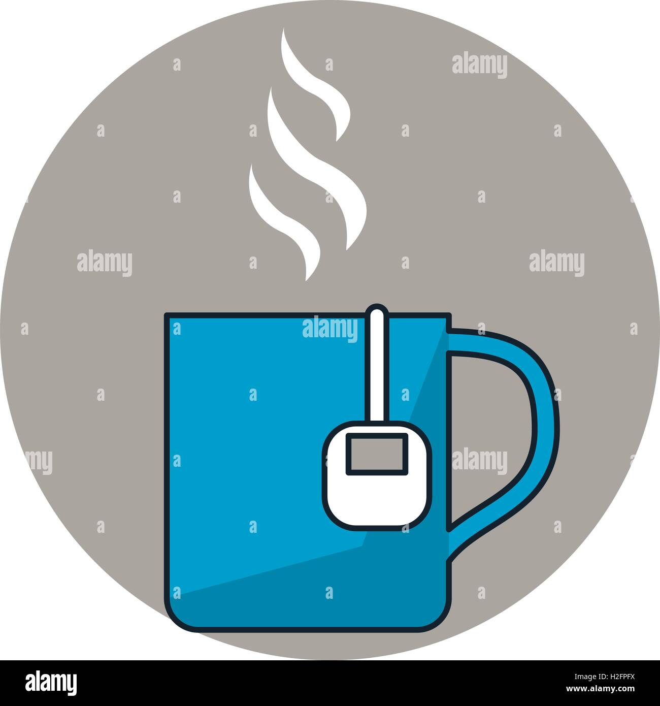 Isolated hot tea mug design Stock Vector Image & Art - Alamy