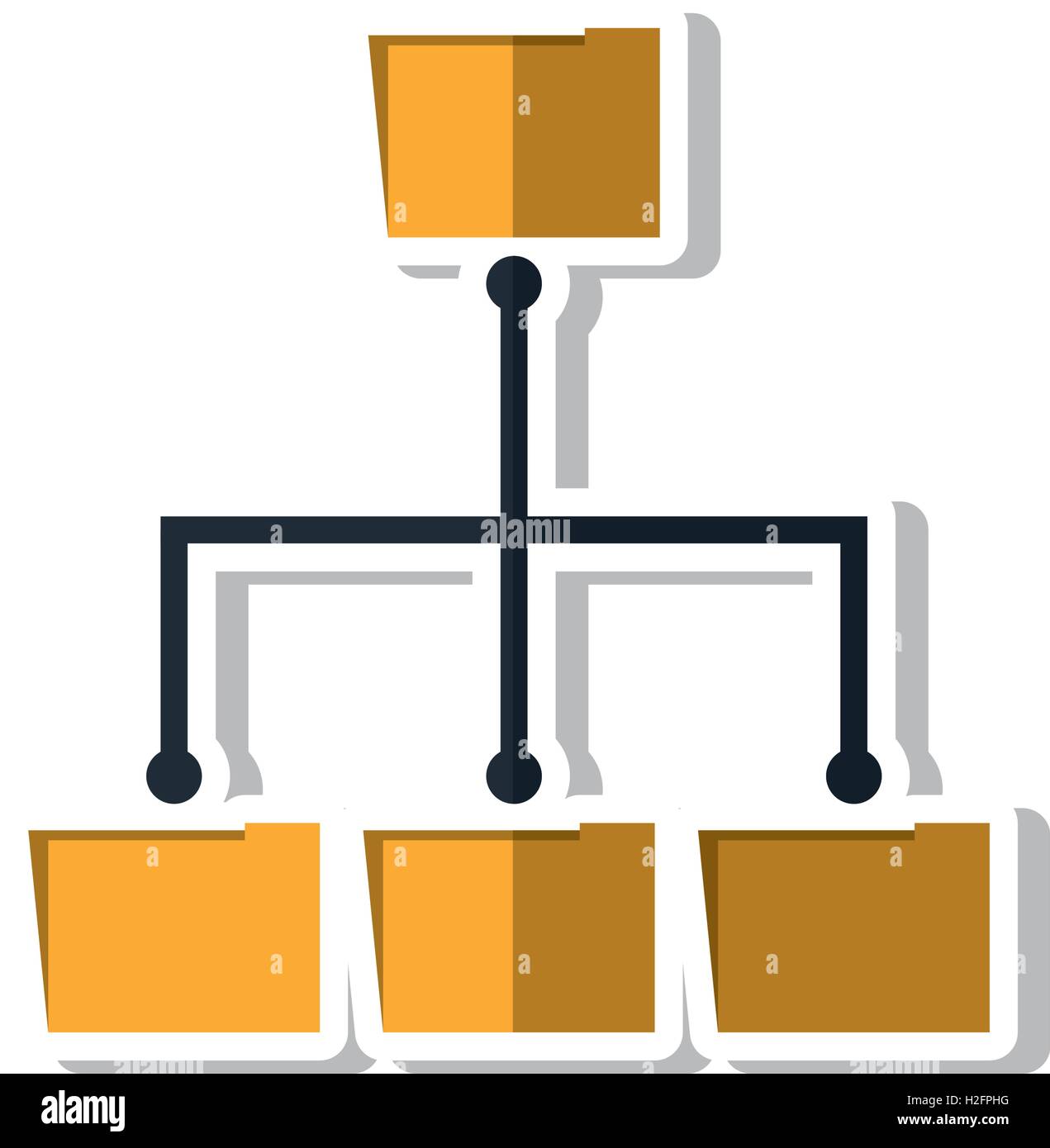 Isolated group of folders design Stock Vector Image & Art - Alamy