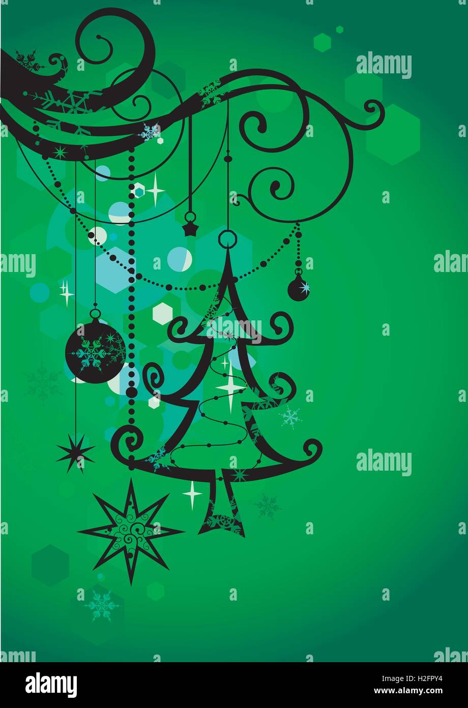 Green holiday background Stock Vector Image & Art - Alamy