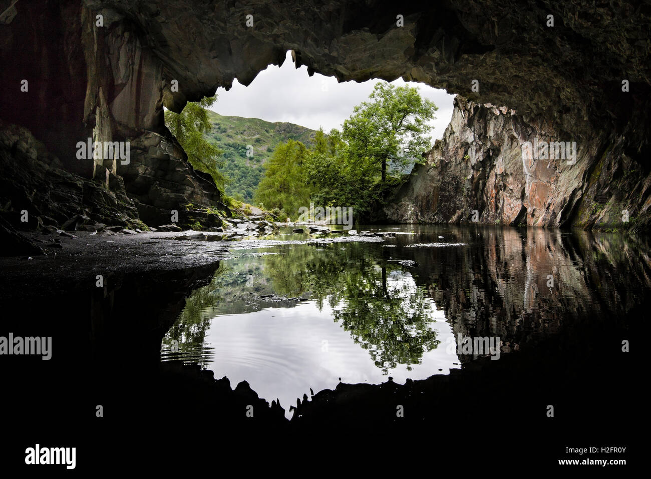 Rydal Cave Ambleside Stock Photo - Alamy