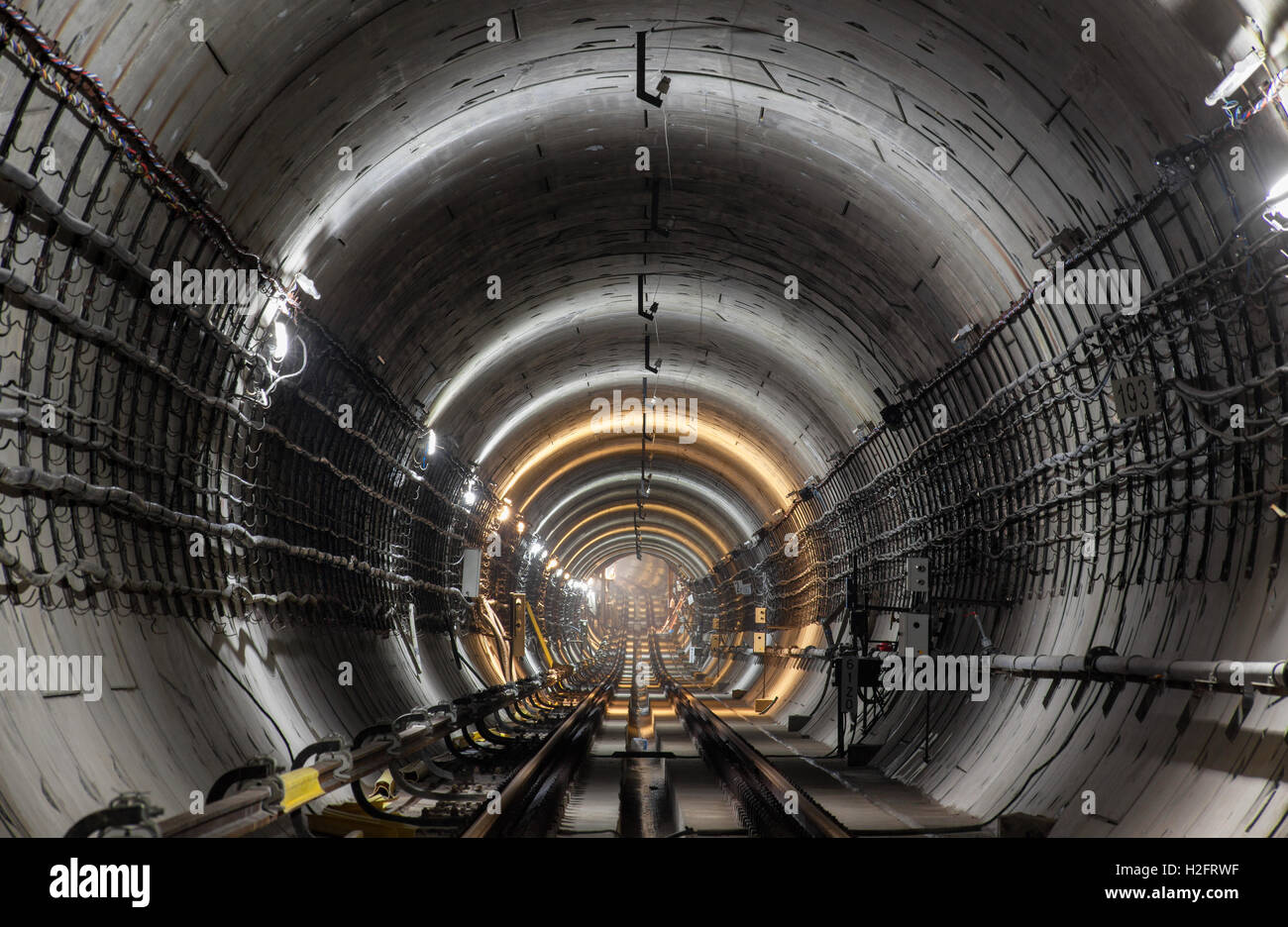 New subway tunnel Stock Photo - Alamy