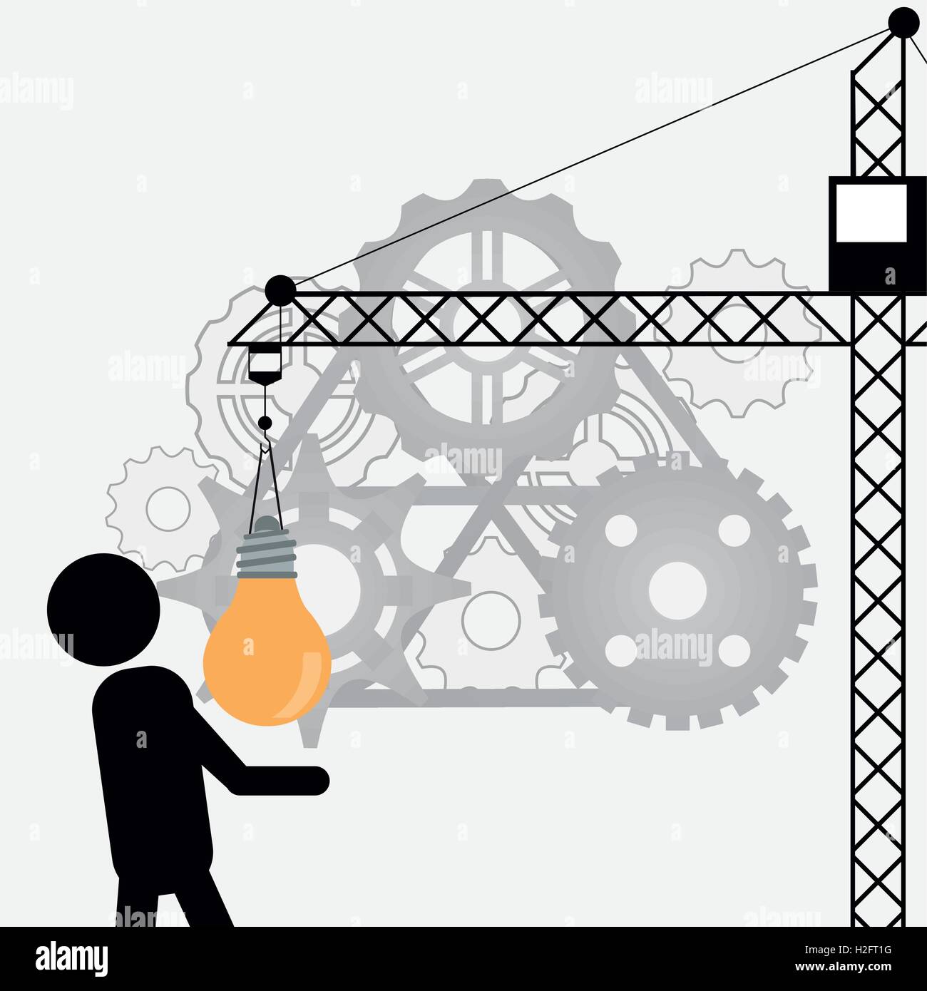 person with workforce related icons image Stock Vector Image & Art - Alamy