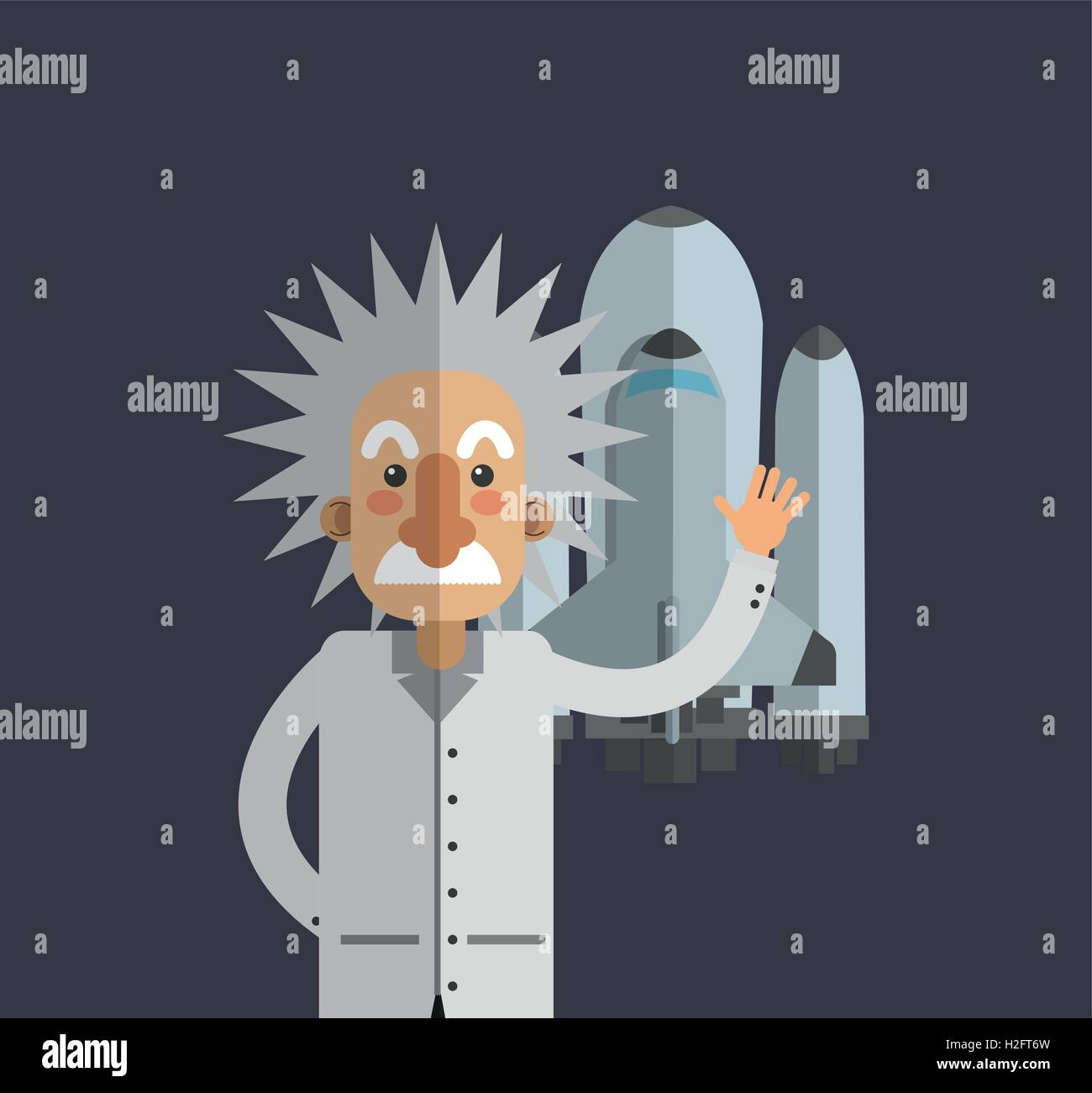 Albert einstein science related icons hi-res stock photography and ...