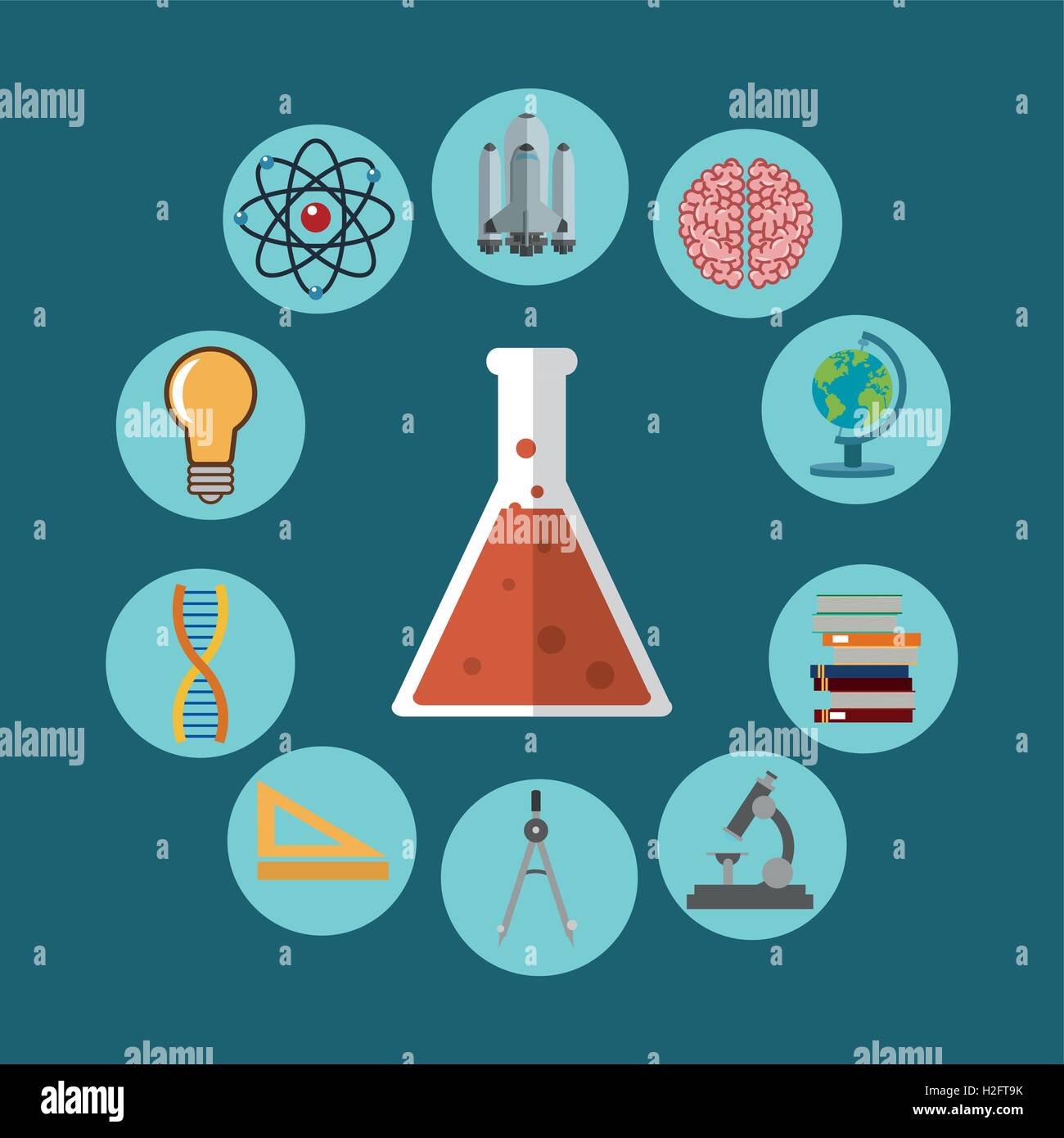 science related icons image Stock Vector Image & Art - Alamy