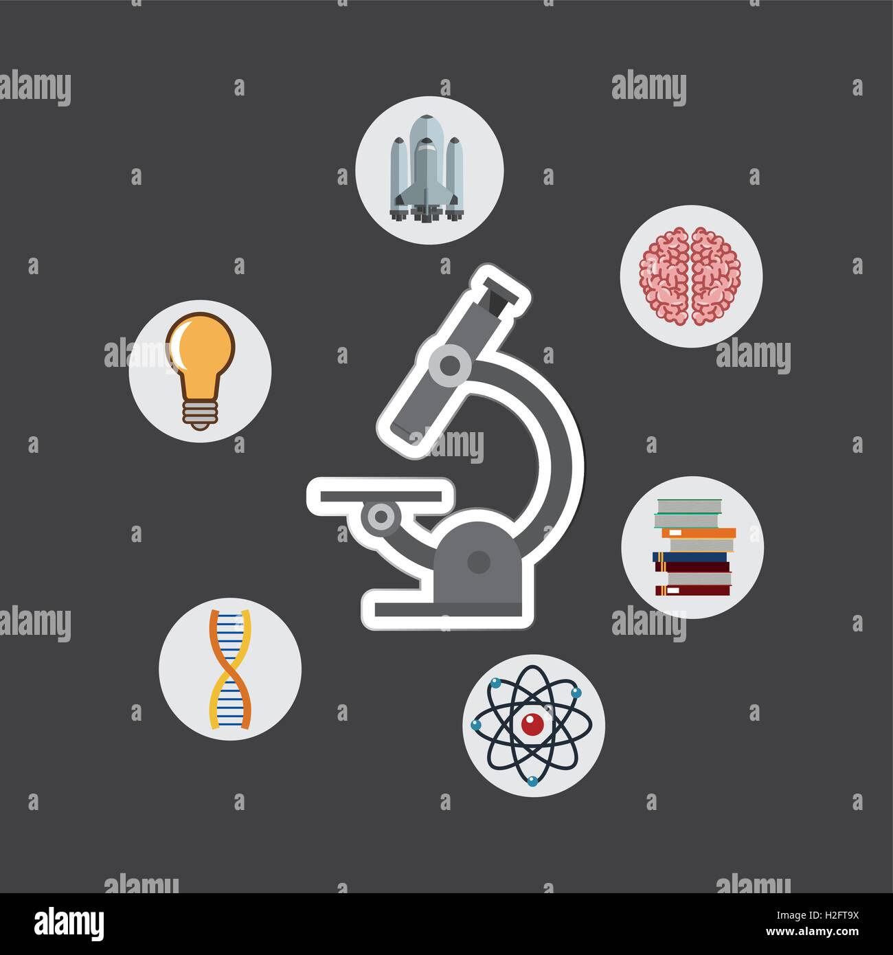 science related icons image Stock Vector Image & Art - Alamy