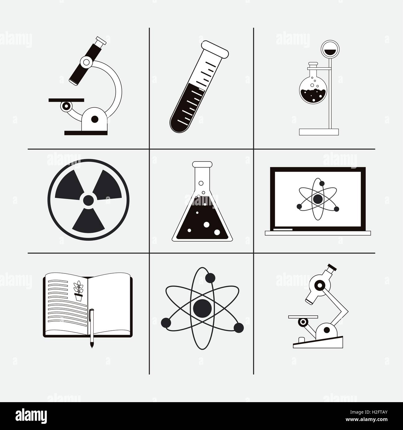 science related icons image Stock Vector Image & Art - Alamy