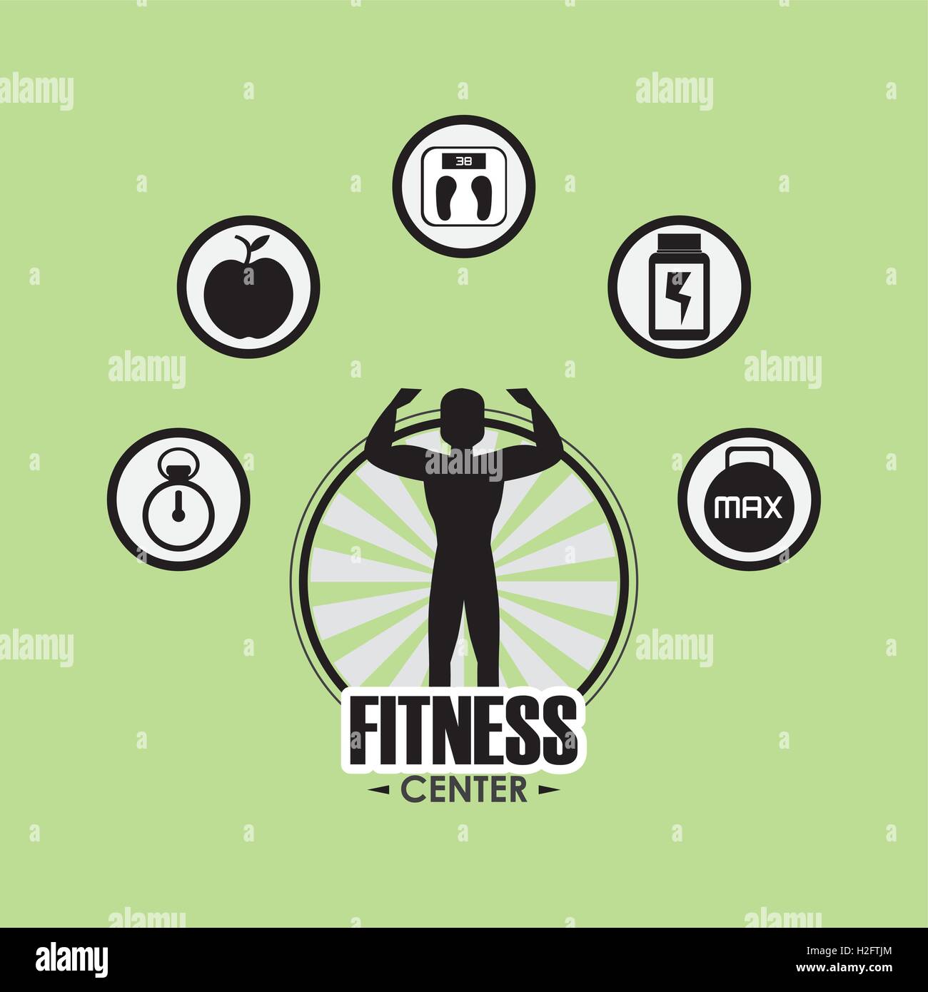 fitness lifestyle related icons image Stock Vector Image & Art - Alamy