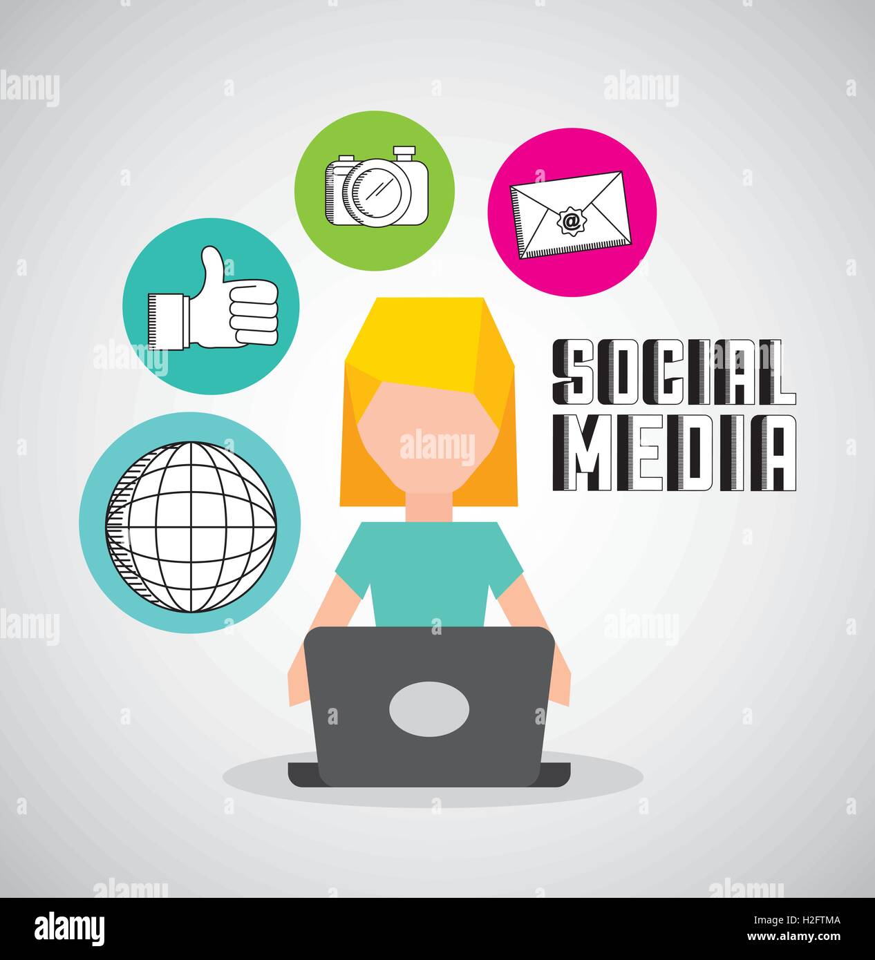 person user social media icons Stock Vector Image & Art - Alamy