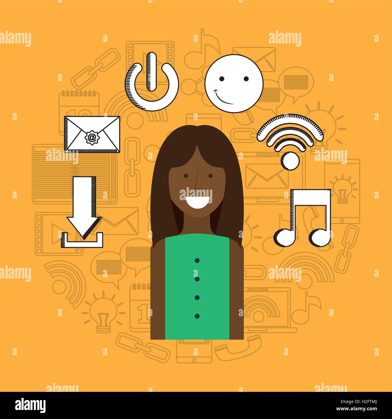 person user social media icons Stock Vector Image & Art - Alamy