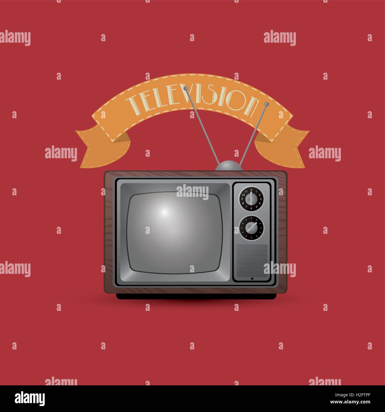 retro tv emblem image Stock Vector Image & Art - Alamy
