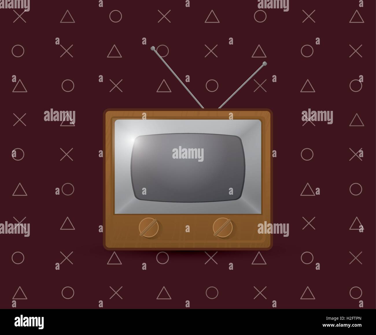 retro tv emblem image Stock Vector Image & Art - Alamy
