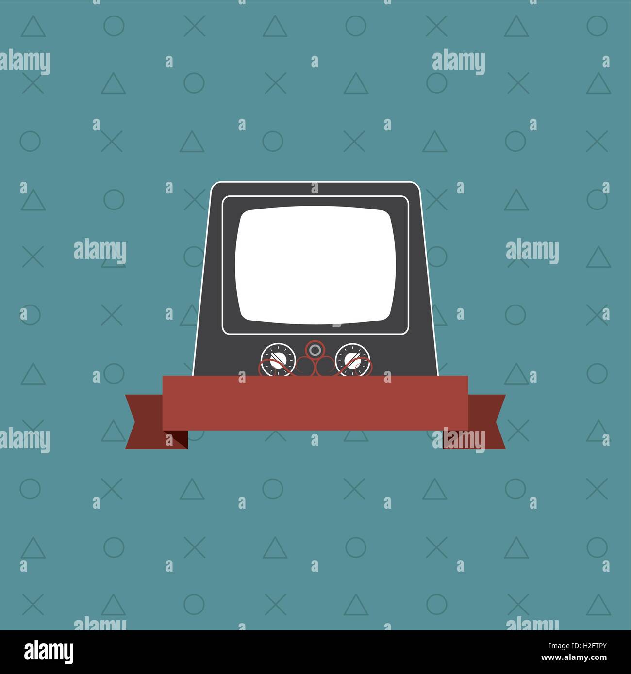 retro tv emblem image Stock Vector Image & Art - Alamy