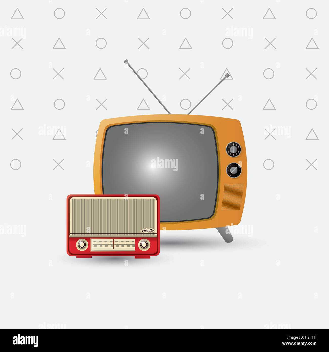 retro tv emblem image Stock Vector Image & Art - Alamy