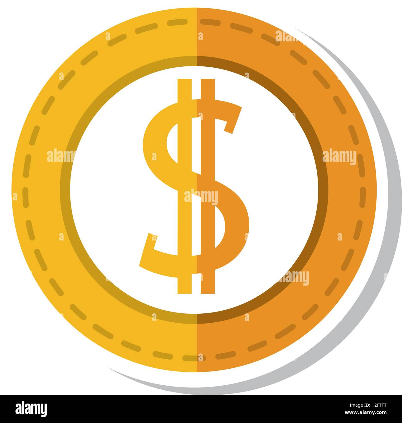money coins finance icon Stock Vector Image & Art - Alamy