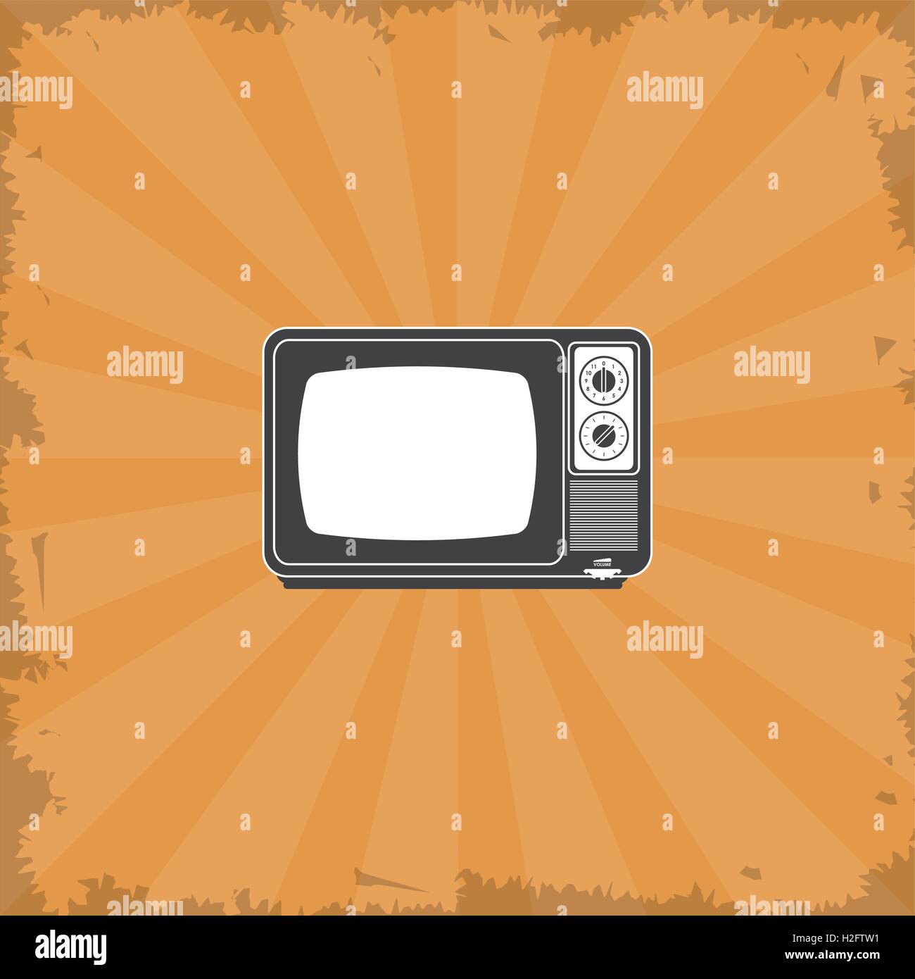 retro tv emblem image Stock Vector Image & Art - Alamy