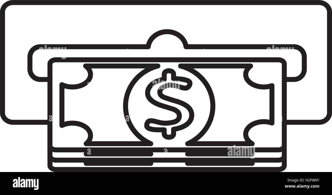 Cash dispensing machine Stock Vector Images - Alamy