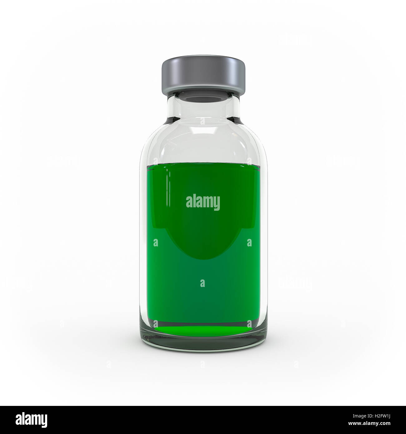 Medicine injection bottle isolated on white background 3d rendering ...