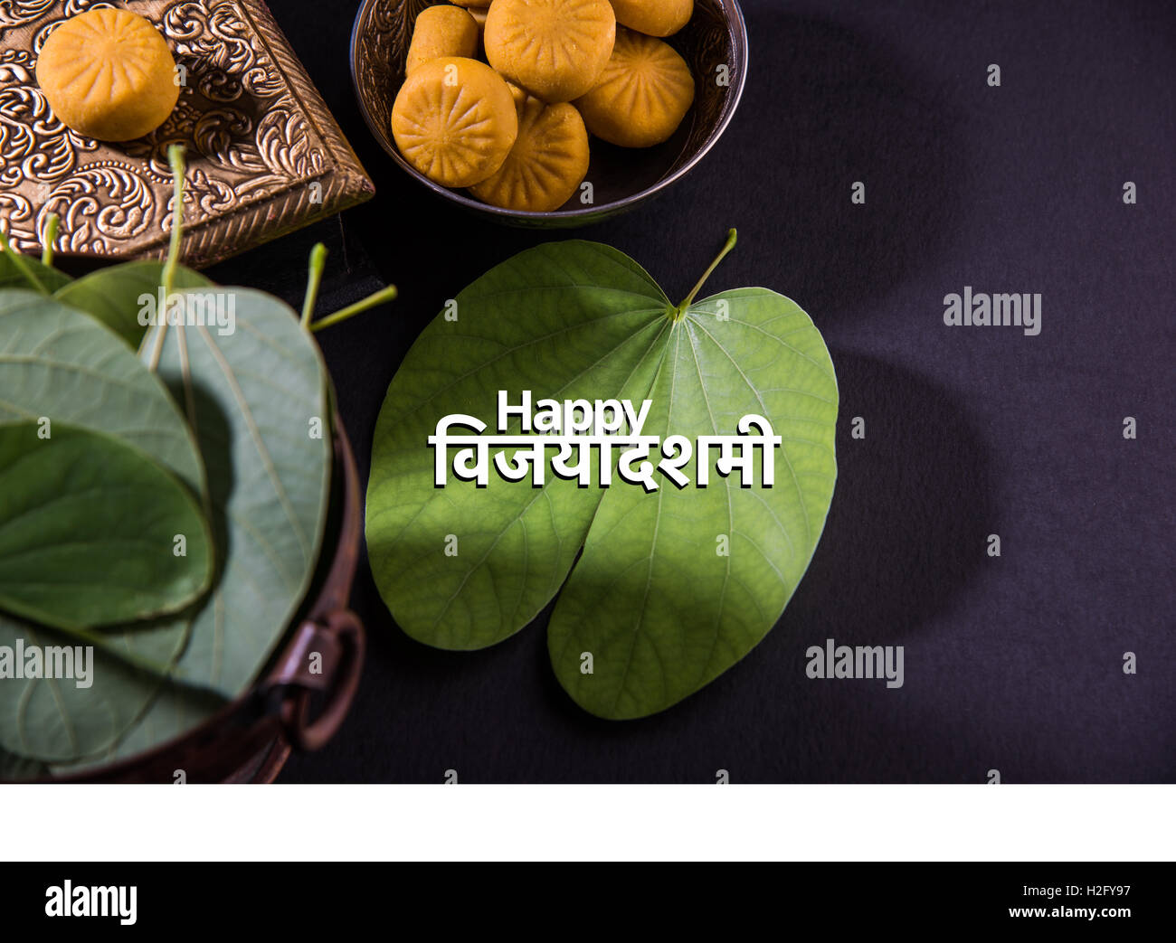 greeting card saying happy vijayadashmi or happy dussehra, indian ...