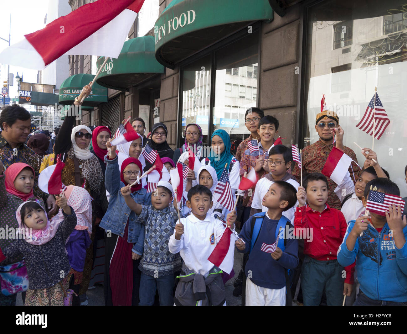 Indonesian American children at American Muslim Day Parade in New York ...