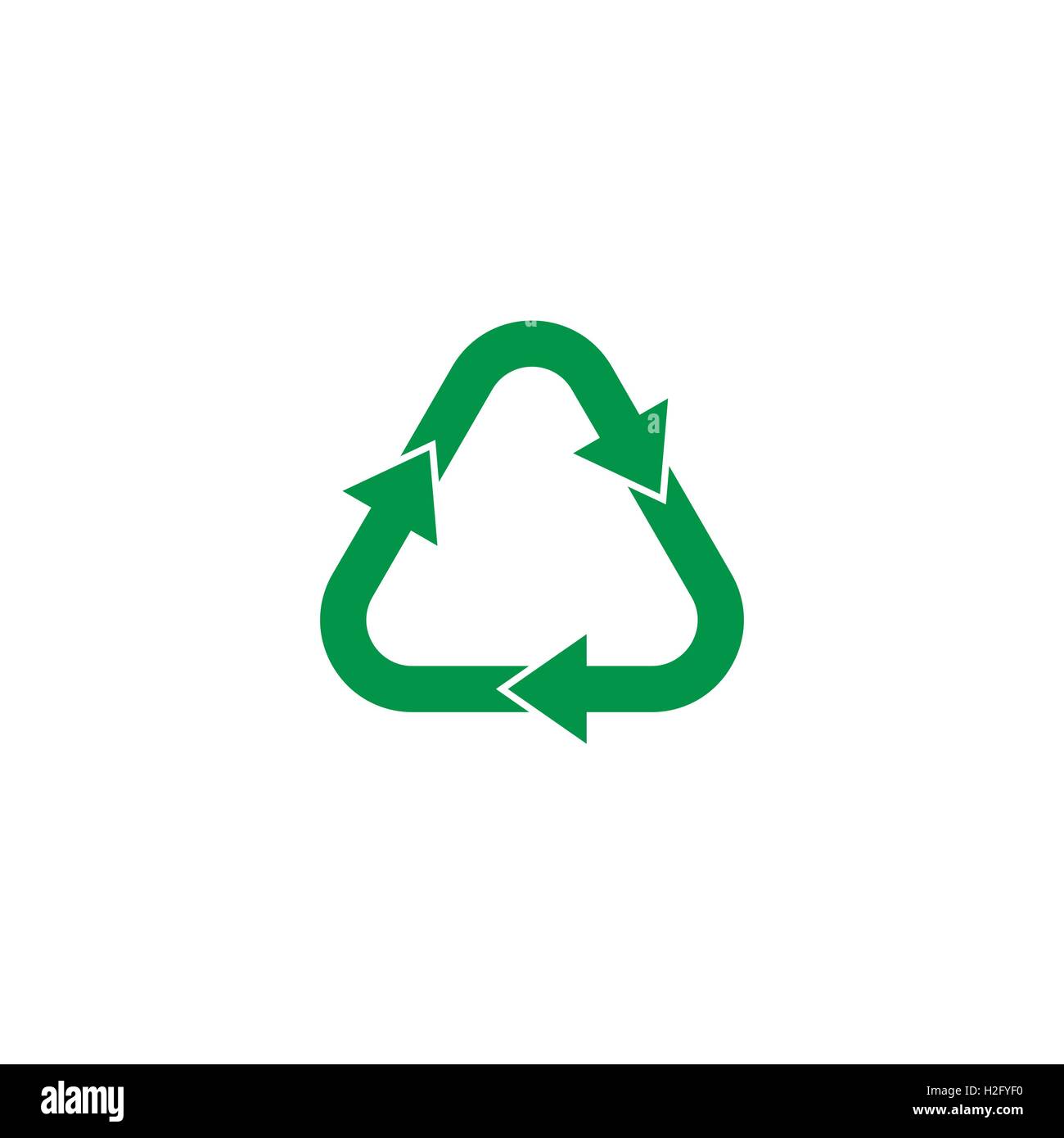 Recycle green symbol isolated on white background vector illustration Stock Vector Image & Art ...