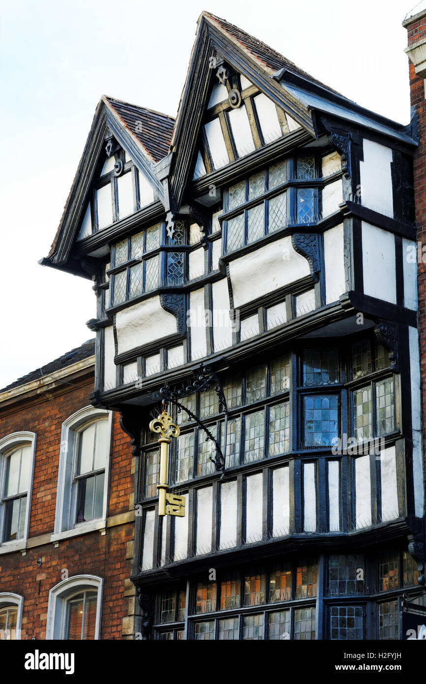 A large key above the High Street and Halifax Building Society office ...