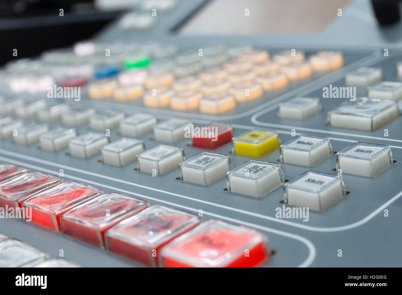 switcher vision mixing panel in a television gallery Stock Photo - Alamy