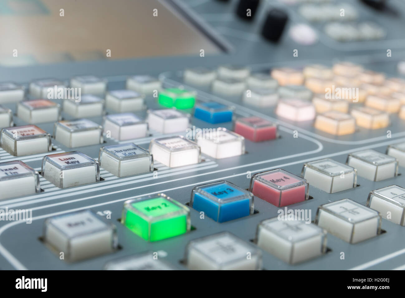 switcher vision mixing panel in a television gallery Stock Photo - Alamy