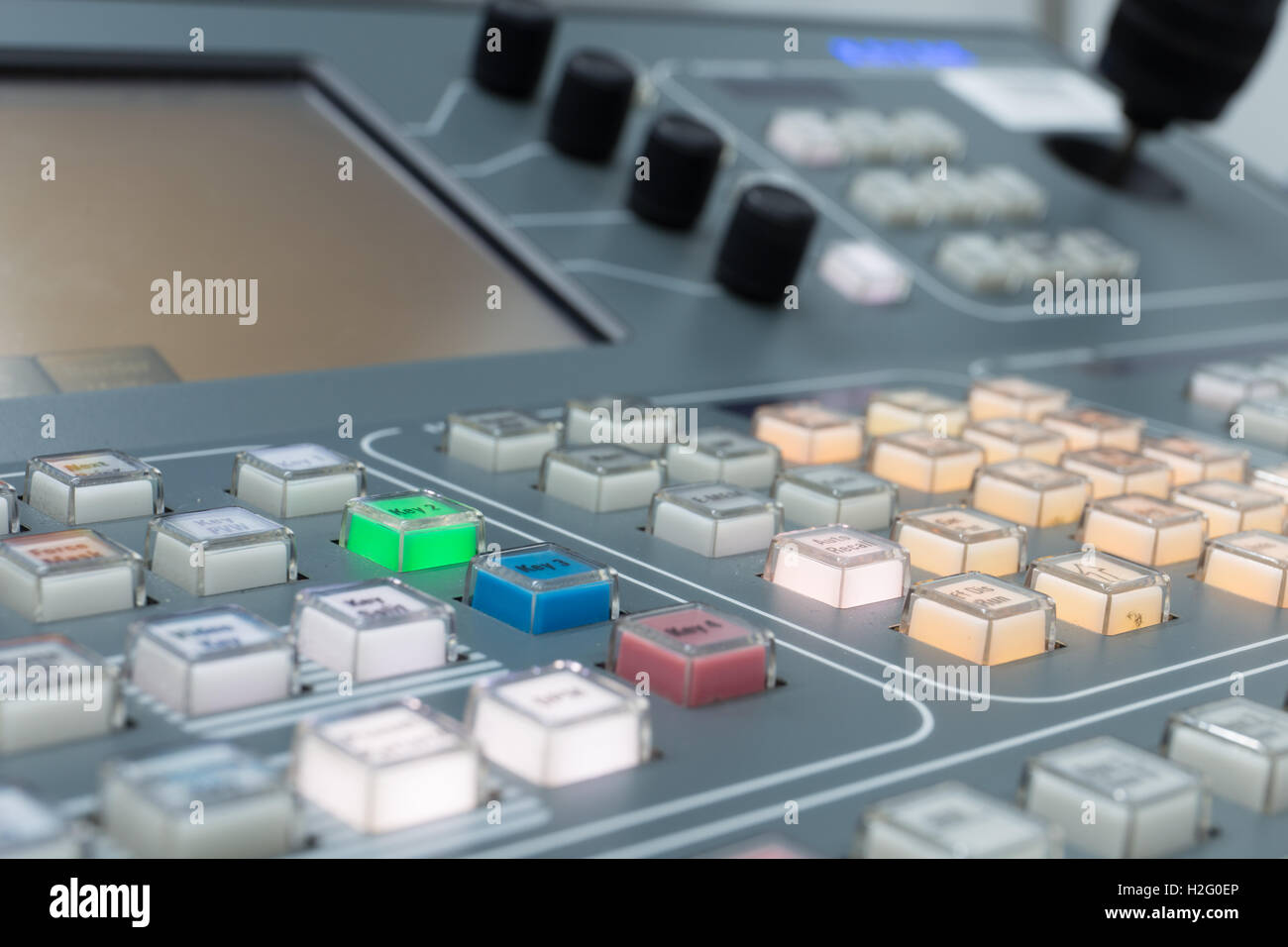 switcher vision mixing panel in a television gallery Stock Photo - Alamy