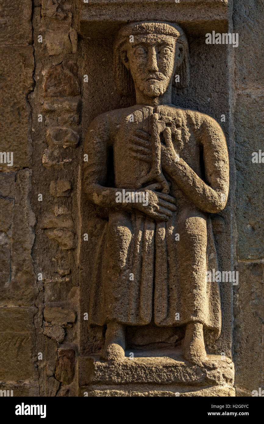 Italy Emilia Romagna Francigena Way Berceto statues next to the Holy ...