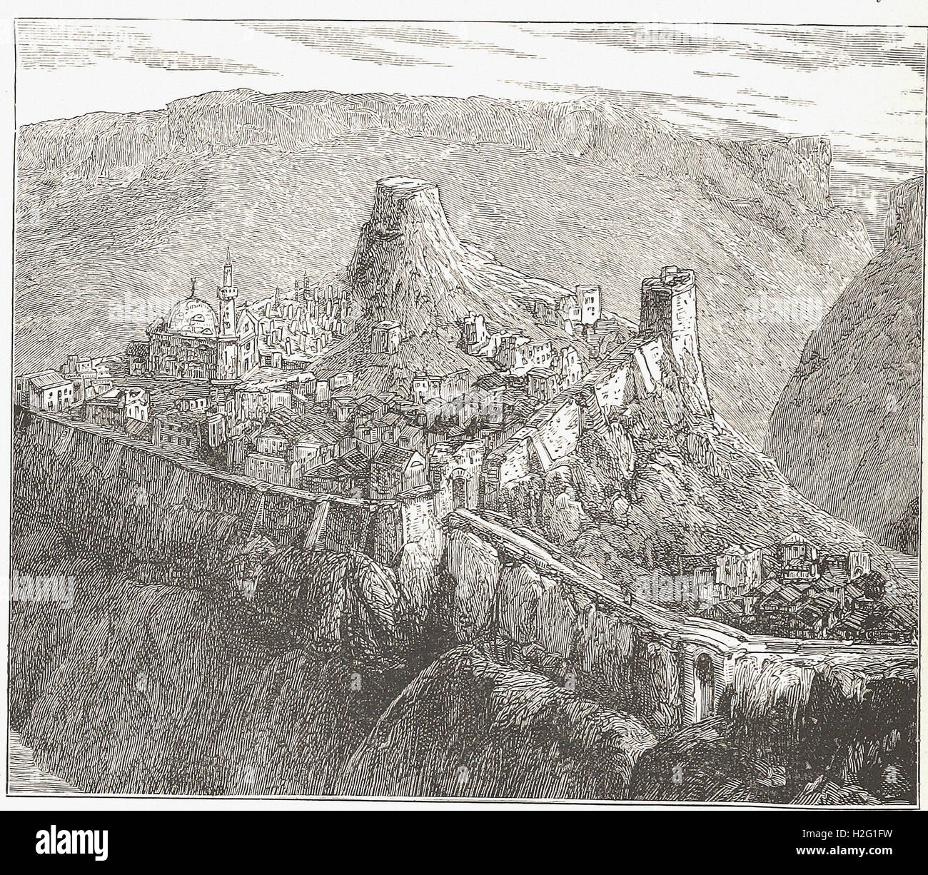 CITADEL AND PALACE OF THE ANCIENT KINGS OF BULGARIA AT TIRNOVA. - from ...