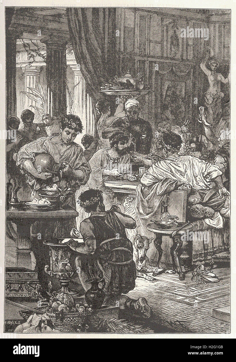 Roman banquet hi-res stock photography and images - Alamy