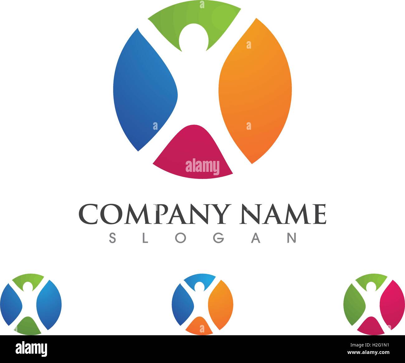 Health Logo Template Stock Vector Image & Art - Alamy