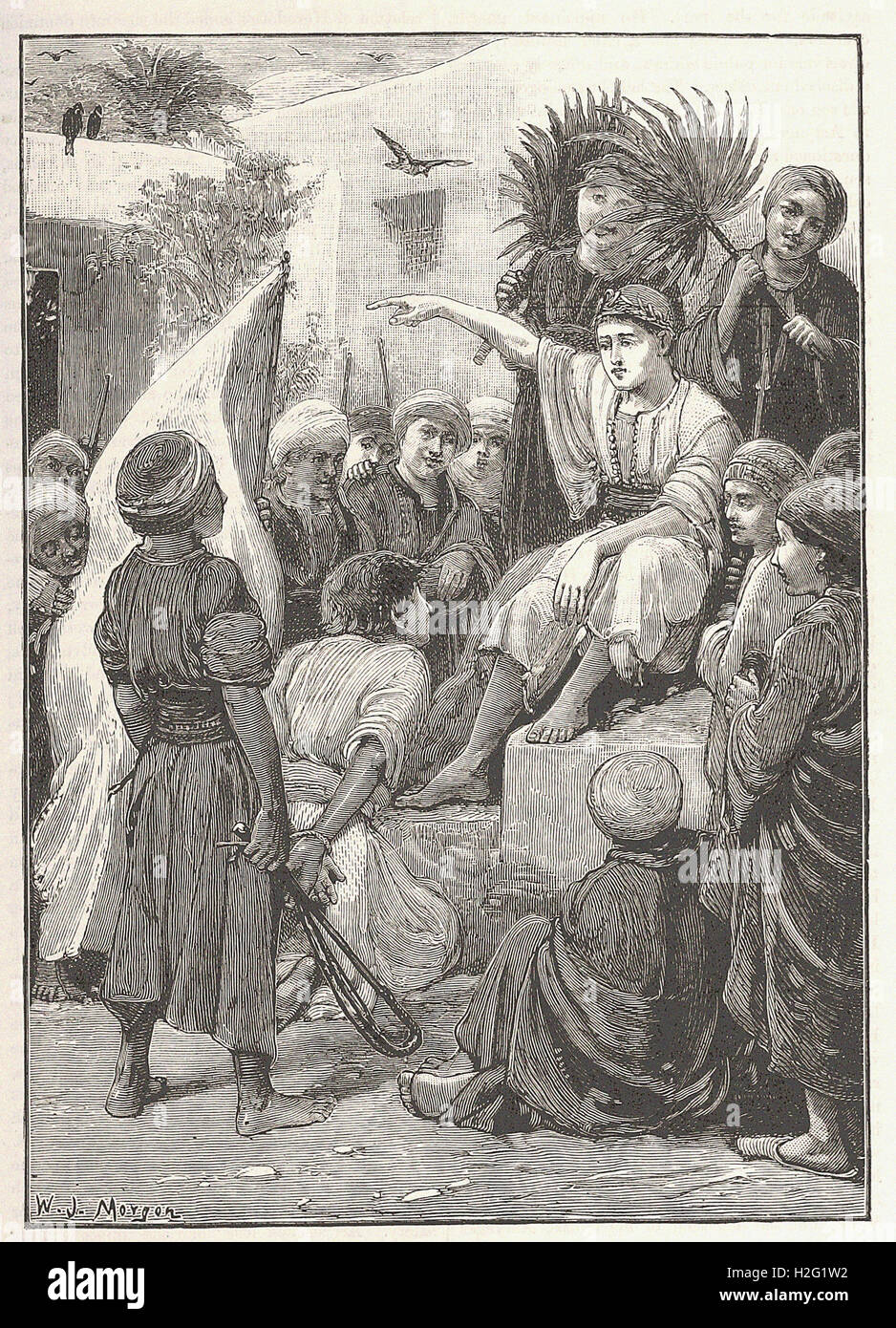 THE BOY CYRUS PLAYING THE KING - from 'Cassell's Illustrated Universal ...