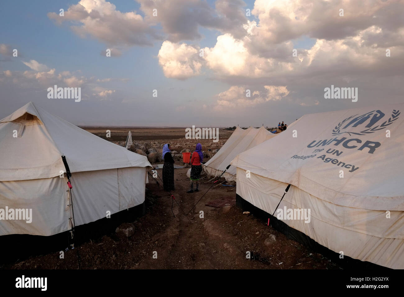 Unhcr camp syrian hi-res stock photography and images - Alamy