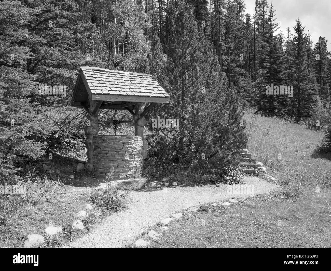 Well stone Black and White Stock Photos & Images - Alamy