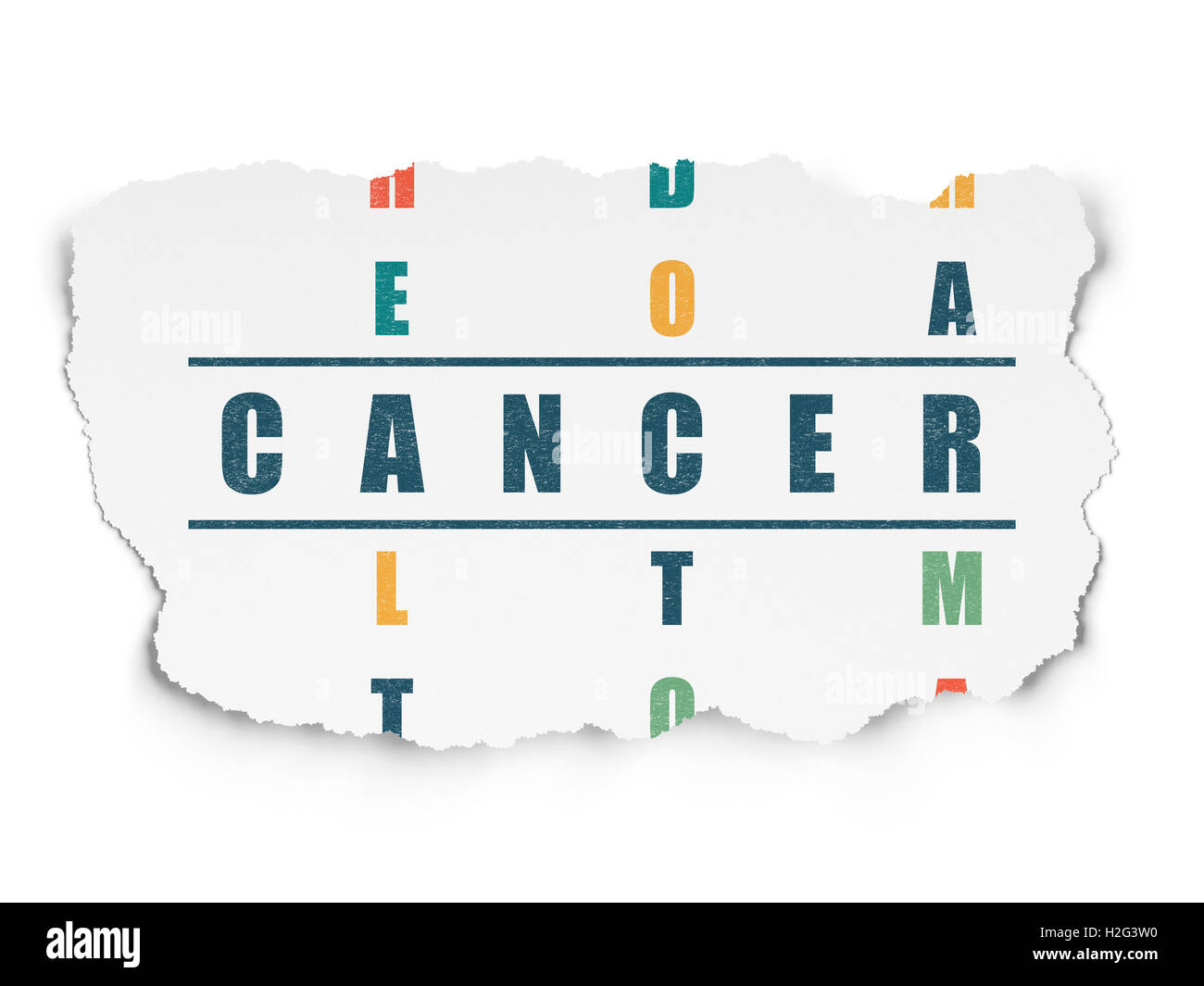 Healthcare concept: Cancer in Crossword Puzzle Stock Photo - Alamy