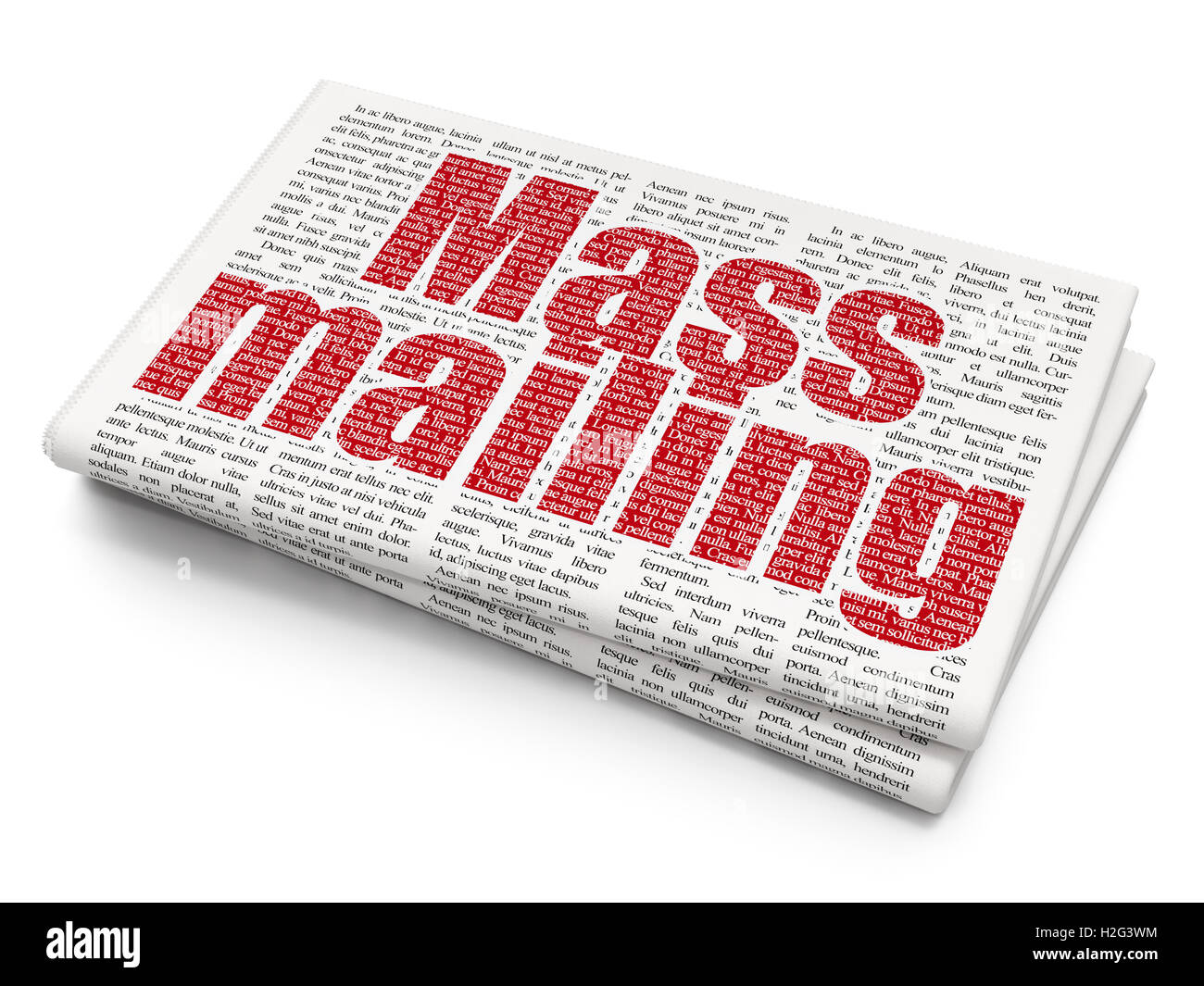 Advertising concept: Mass Mailing on Newspaper background Stock Photo ...
