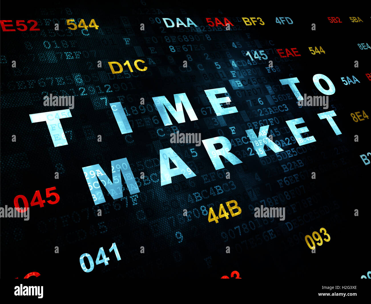 Timeline concept: Time to Market on Digital background Stock Photo - Alamy