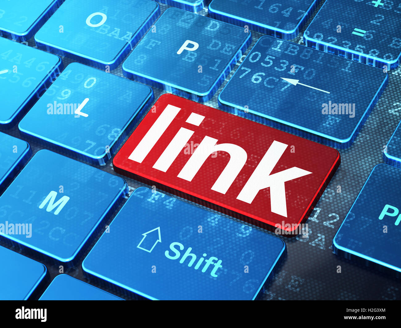 Web design concept: Link on computer keyboard background Stock Photo - Alamy