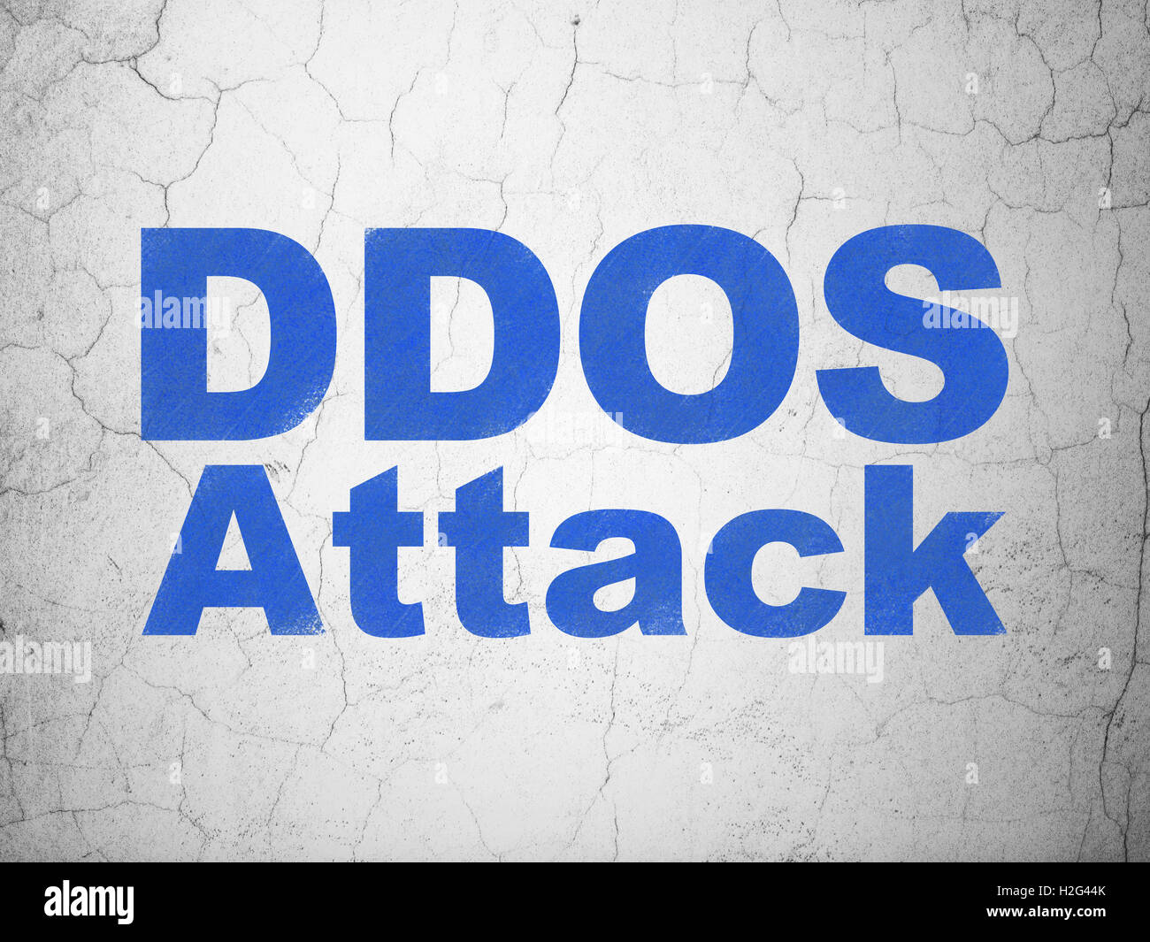 Protection concept: DDOS Attack on wall background Stock Photo - Alamy