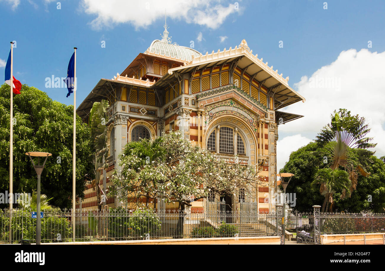 The Schoelcher library, this building was first erected in Paris, than ...
