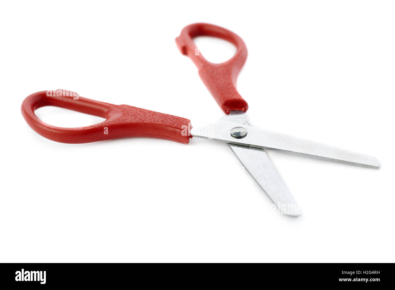 Red scissors isolated over the white background Stock Photo - Alamy