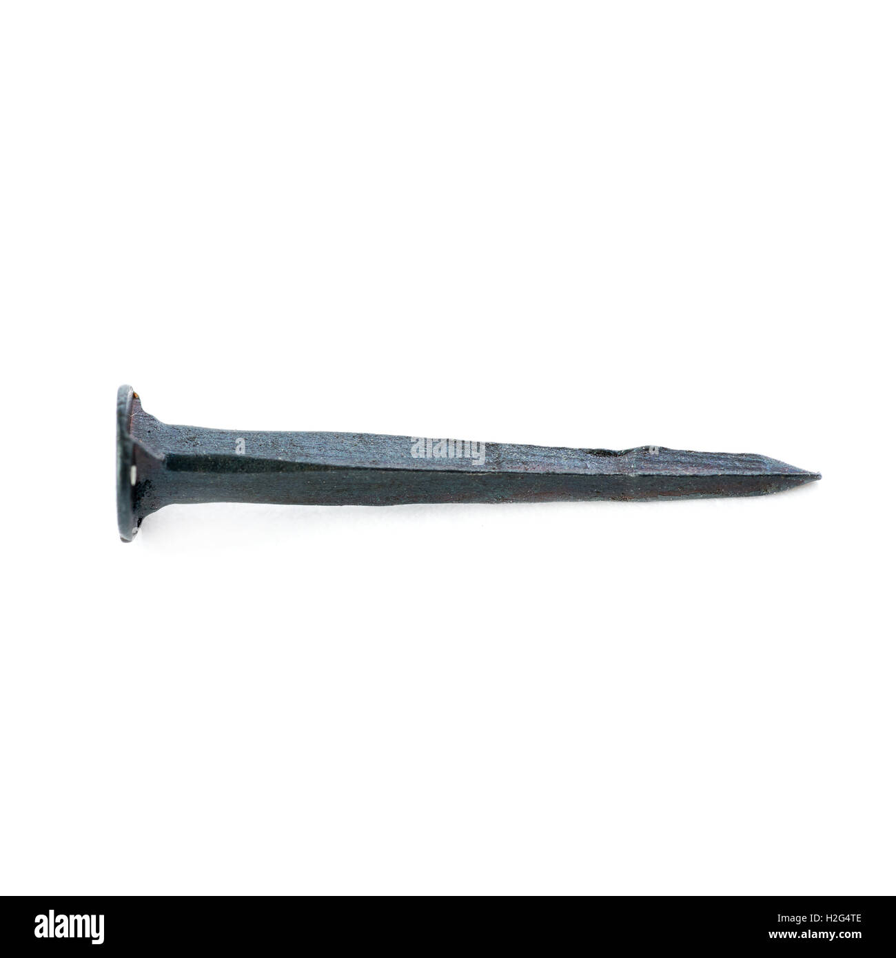 Metal nail isolated over the white background Stock Photo - Alamy
