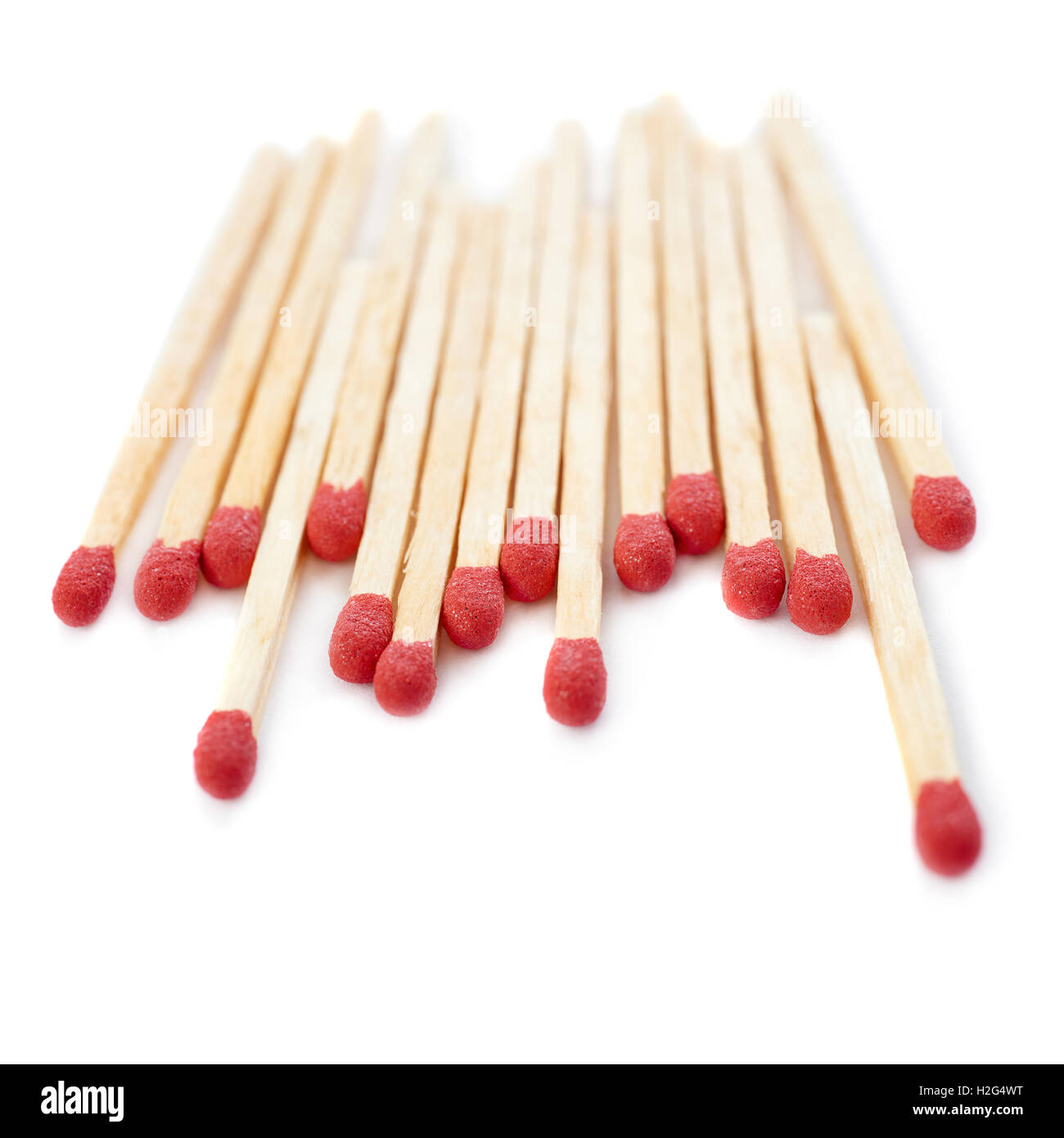 Pile of Wooden matches isolated over the white background Stock Photo ...