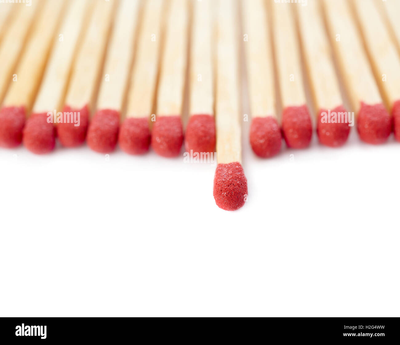 Pile of Wooden matches isolated over the white background Stock Photo ...