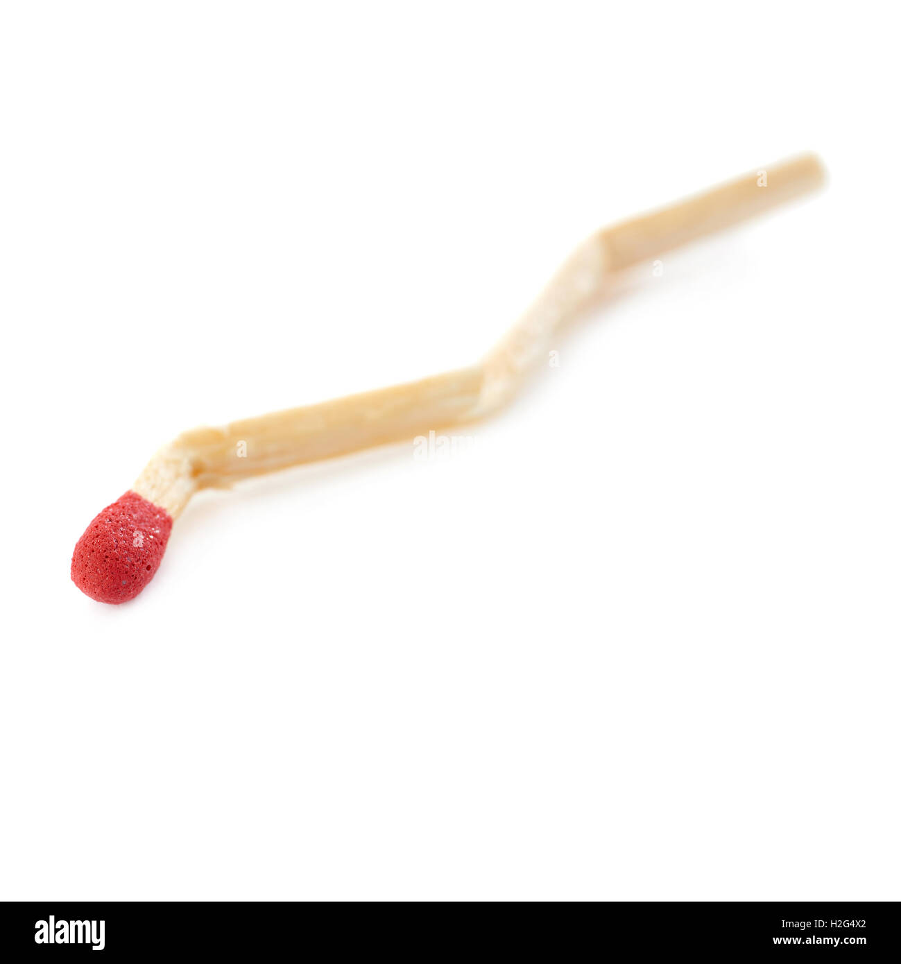 Broken Wooden match isolated over the white background Stock Photo - Alamy