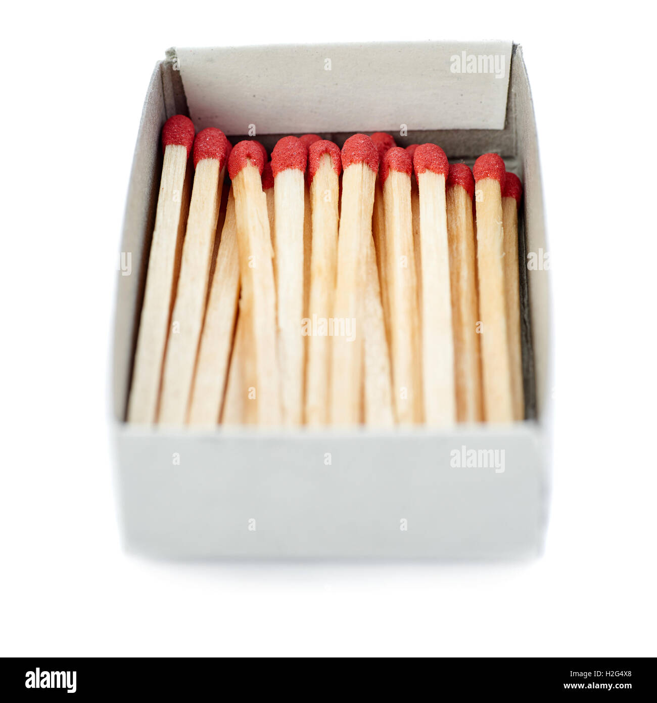 Pile of Wooden matches isolated over the white background Stock Photo ...