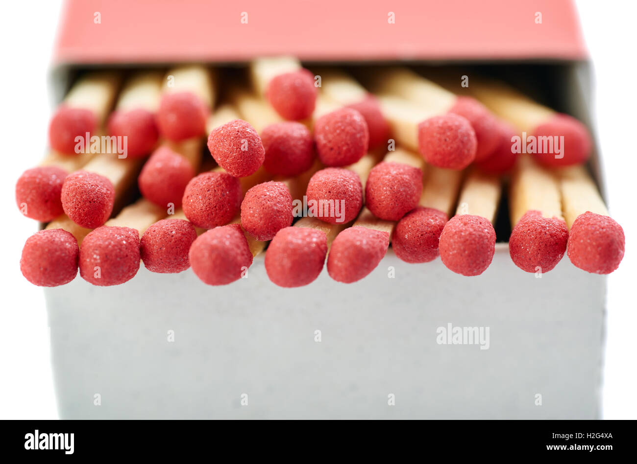 Pile of Wooden matches isolated over the white background Stock Photo ...